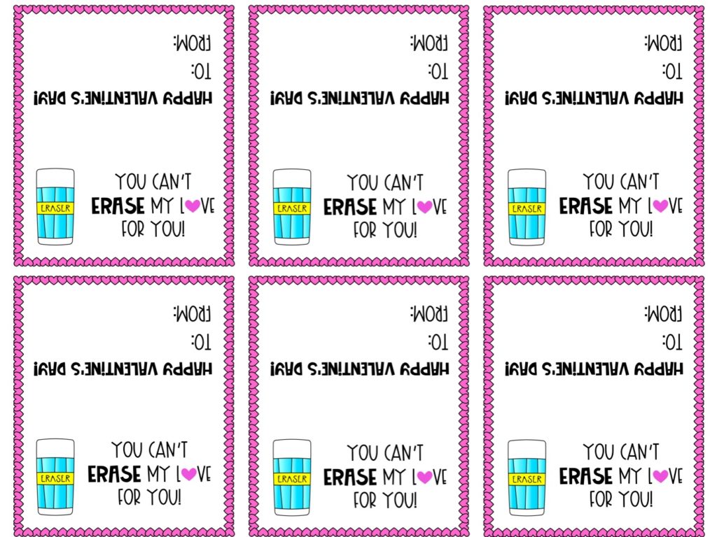 Valentine's Day Treat Bag Labels - Rockin Resources
