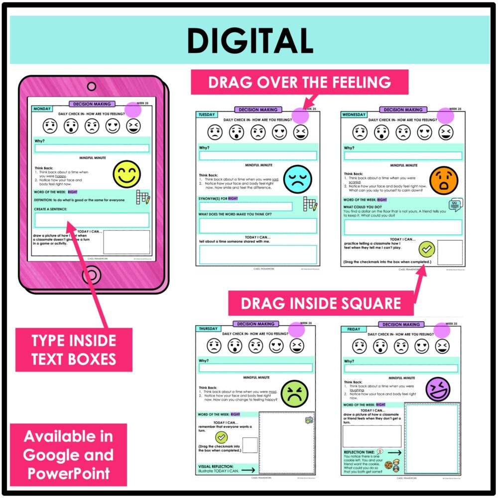 1ST GRADE SOCIAL EMOTIONAL LEARNING BUNDLE – JOURNAL AND POSTERS ...