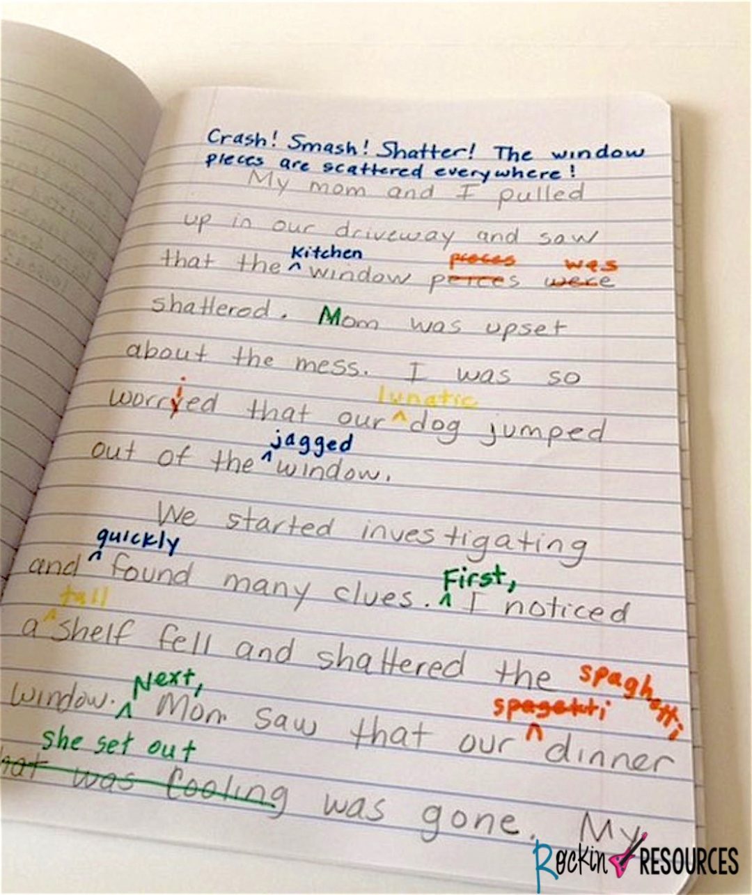 Writing Mini Lesson #23- Revising a Narrative Essay - Rockin Resources