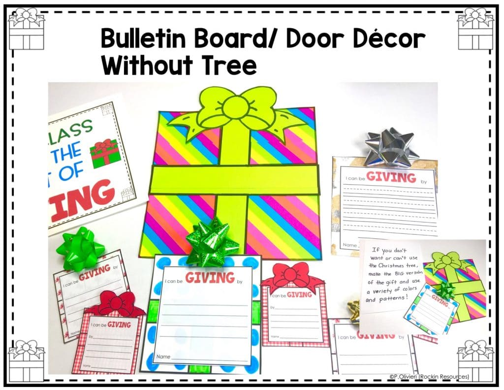 THE GIFT OF GIVING December/ Christmas Door Decor - Rockin Resources