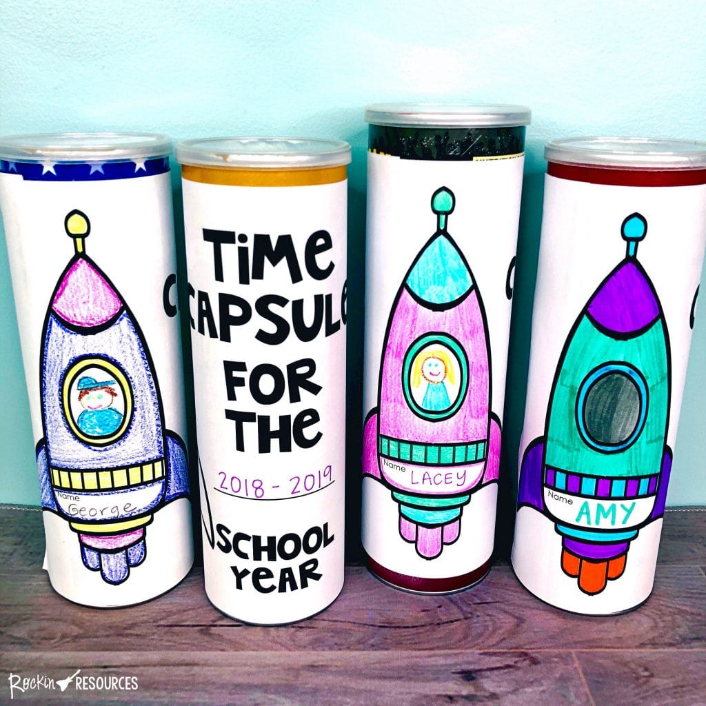 Time Capsule Activity for Back to School and End of Year - Rockin Resources