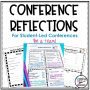 Conference Reflections for Student-Led Conferences - Rockin Resources