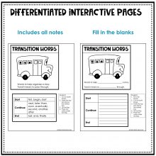 Primary Interactive Writing Notebook Pages - Rockin Resources