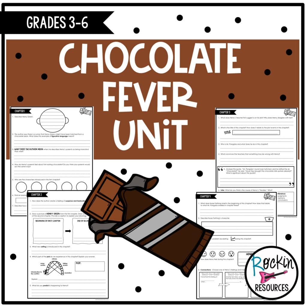 Chocolate Fever Novel Unit - Rockin Resources