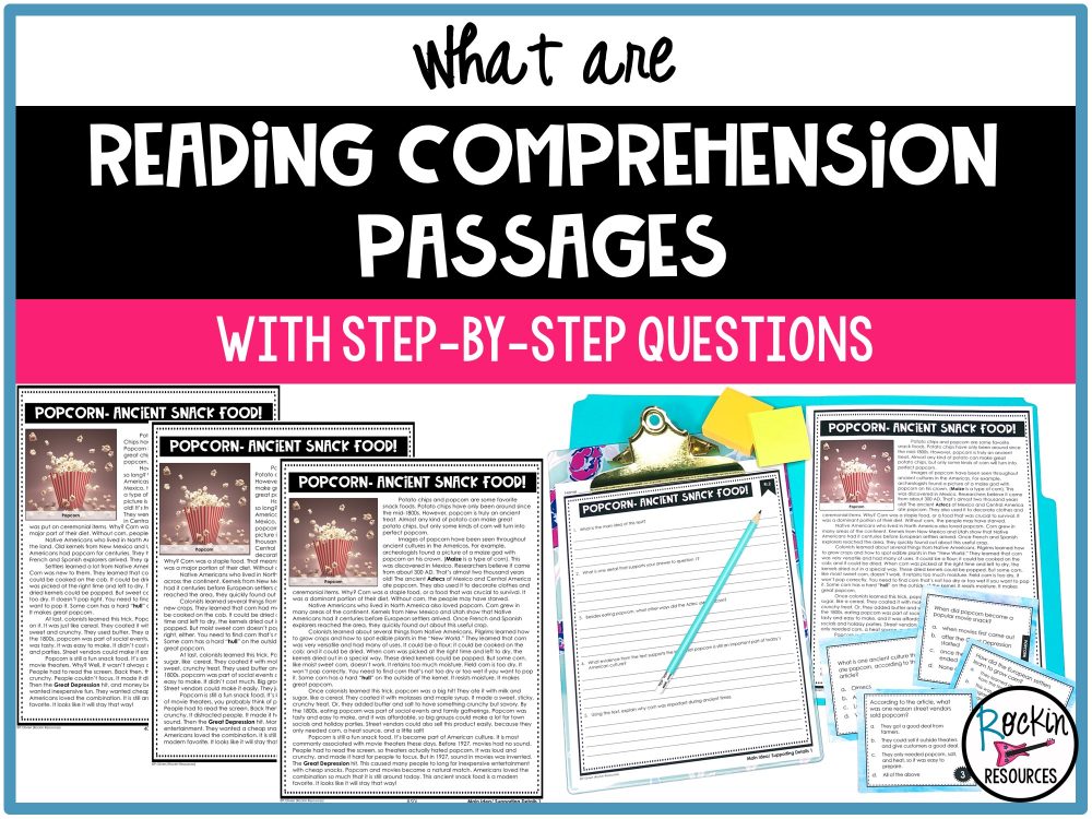 What Are Reading Comprehension Passages with Step-by-Step Questions ...