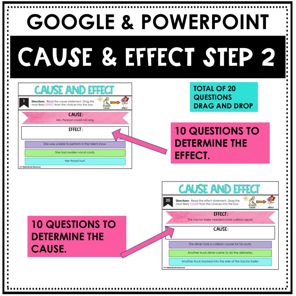 Digital Step-by-Step Cause and Effect Practice - Rockin Resources