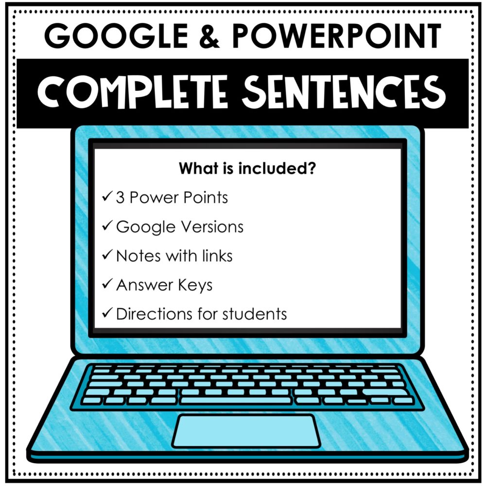 4th Grade Digital Step-by-Step Complete Sentences Practice - Rockin ...