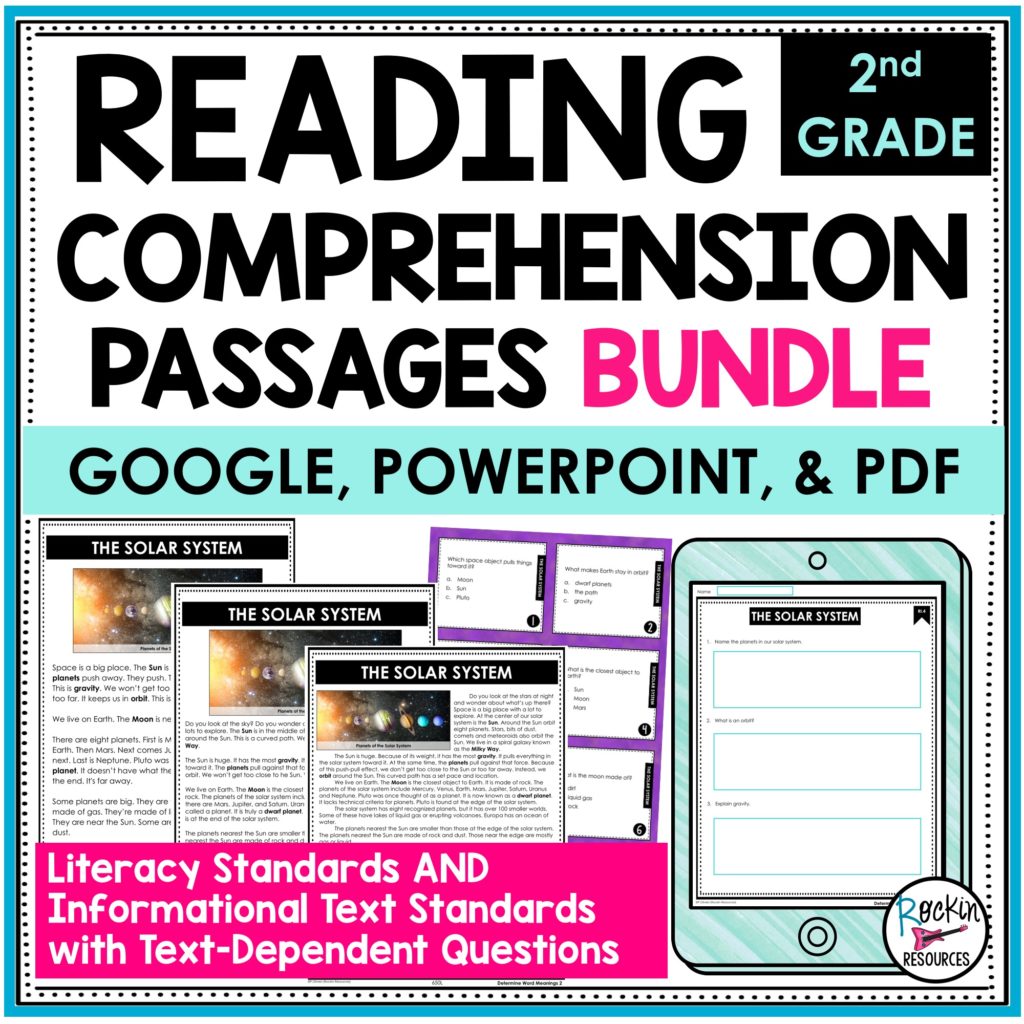 2nd Grade Reading Comprehension Passages Bundle - Rockin Resources