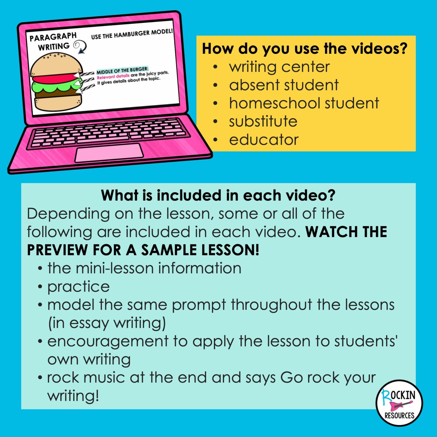 2ND GRADE STEP-BY-STEP WRITING® VIDEOS FOR PARAGRAPH AND ESSAY WRITING ...