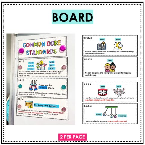 2nd Grade Common Core Standards "I can" and "We can" Statements ...