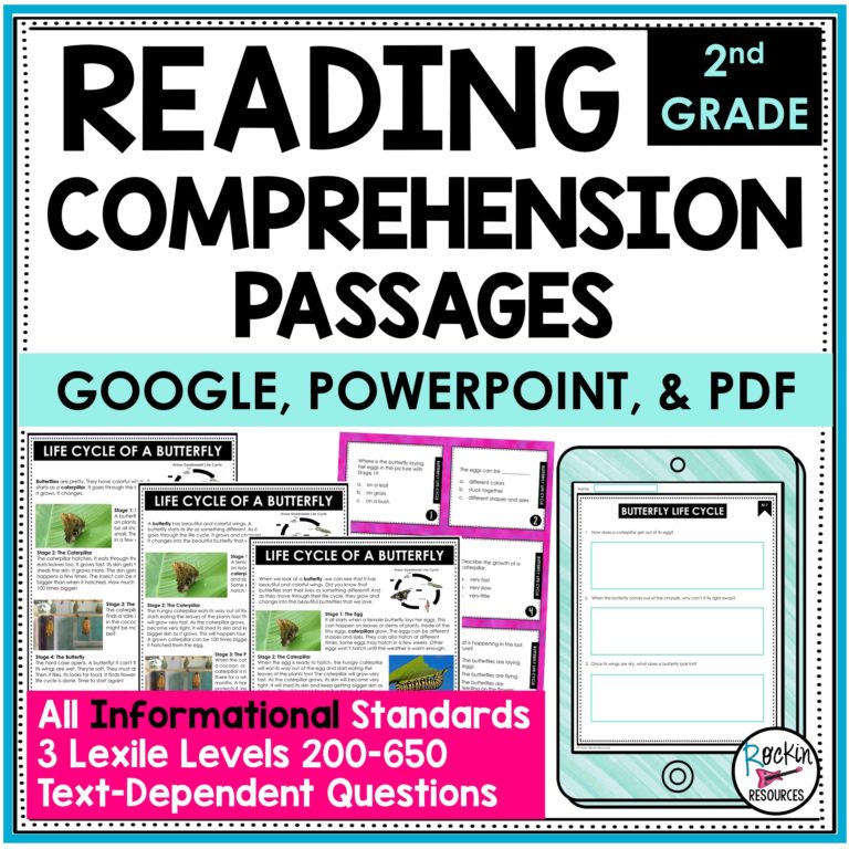 2nd Grade Informational Reading Comprehension Passages - Rockin Resources