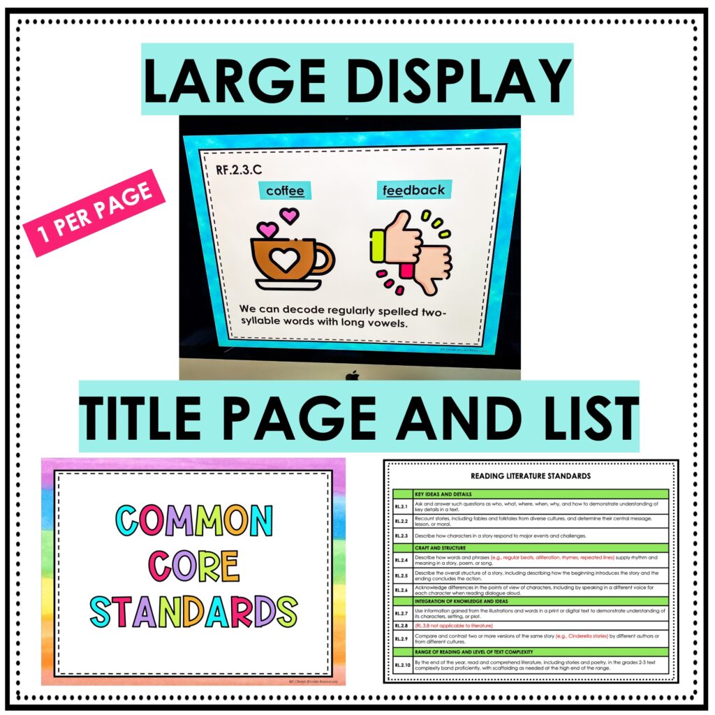 2nd Grade Common Core Standards "I can" and "We can" Statements ...