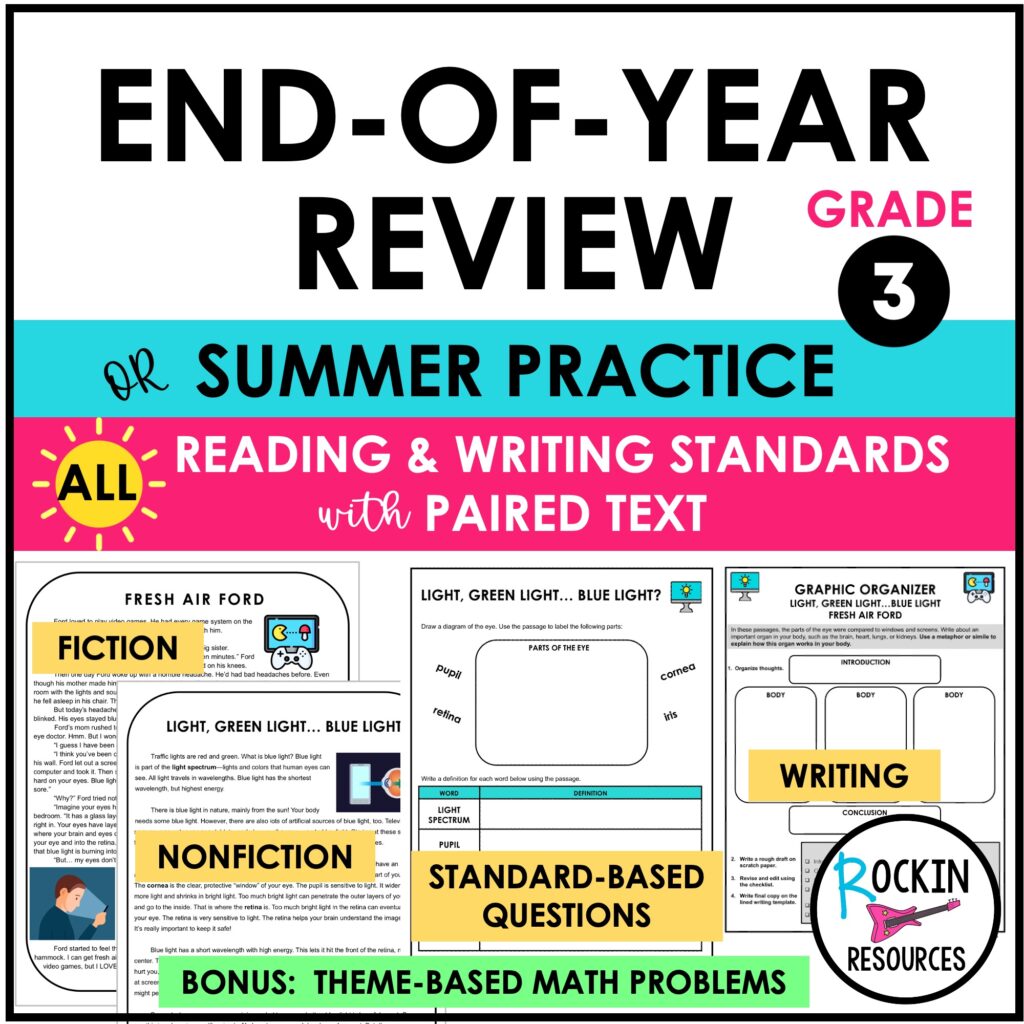 3RD GRADE REVIEW | END OF YEAR REVIEW | TEST PREP | SUMMER SLIDE ...