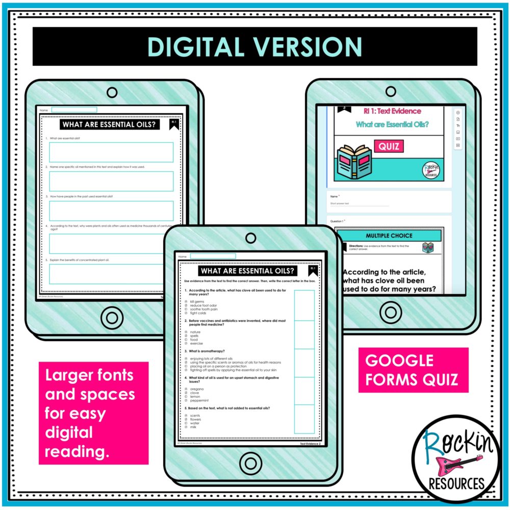 3rd Grade Informational Reading Comprehension Passages - Rockin Resources