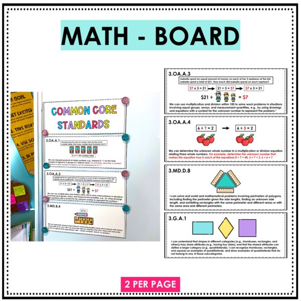 Common Core Standards "I can" and "We can" Statements 3rd Grade ELA ...