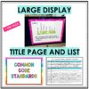 Common Core Standards "I can" and "We can" Statements 4th Grade Math ...