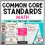 Common Core Standards "I can" and "We can" Statements 4th Grade Math ...
