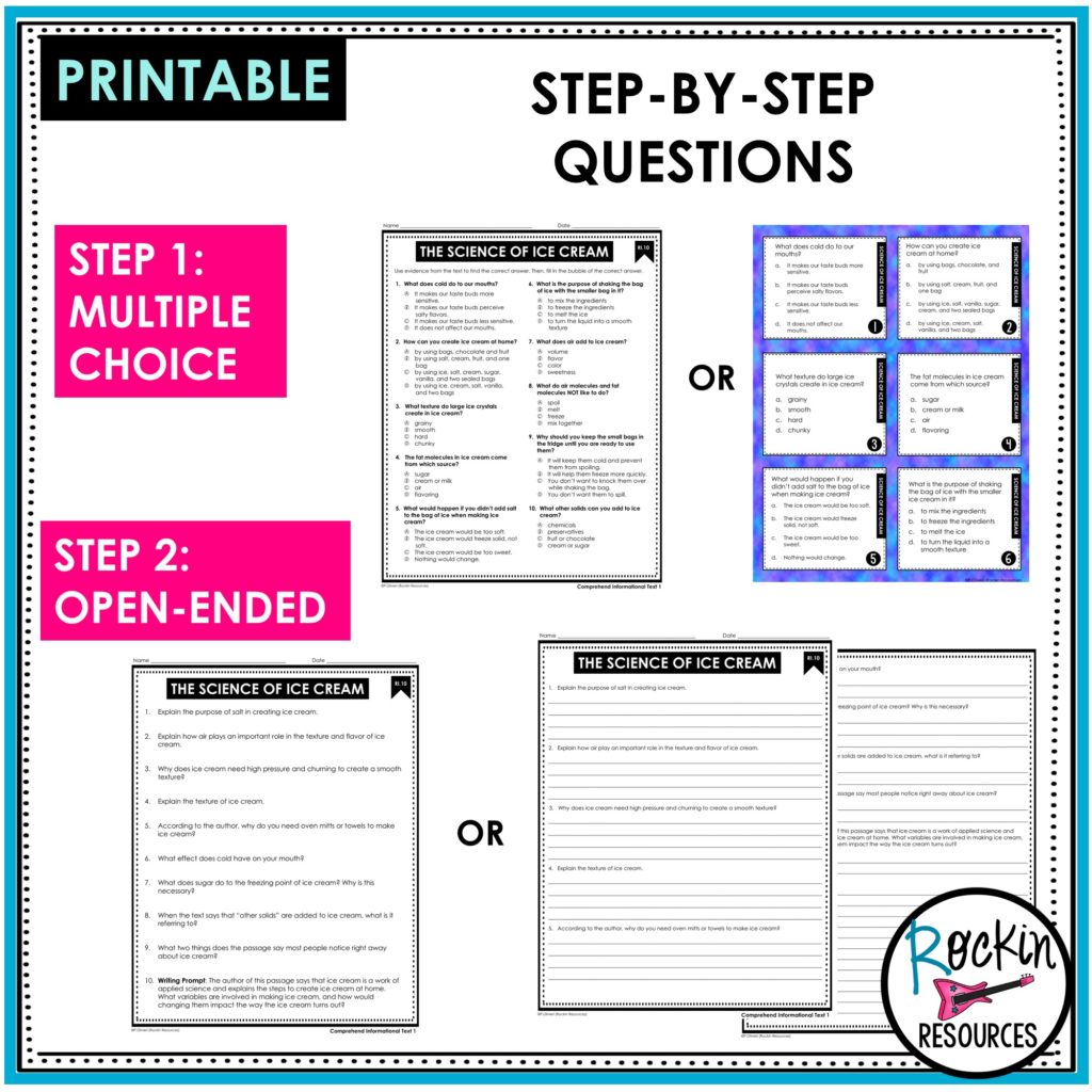 5th Grade Informational Reading Comprehension Passages - Rockin Resources