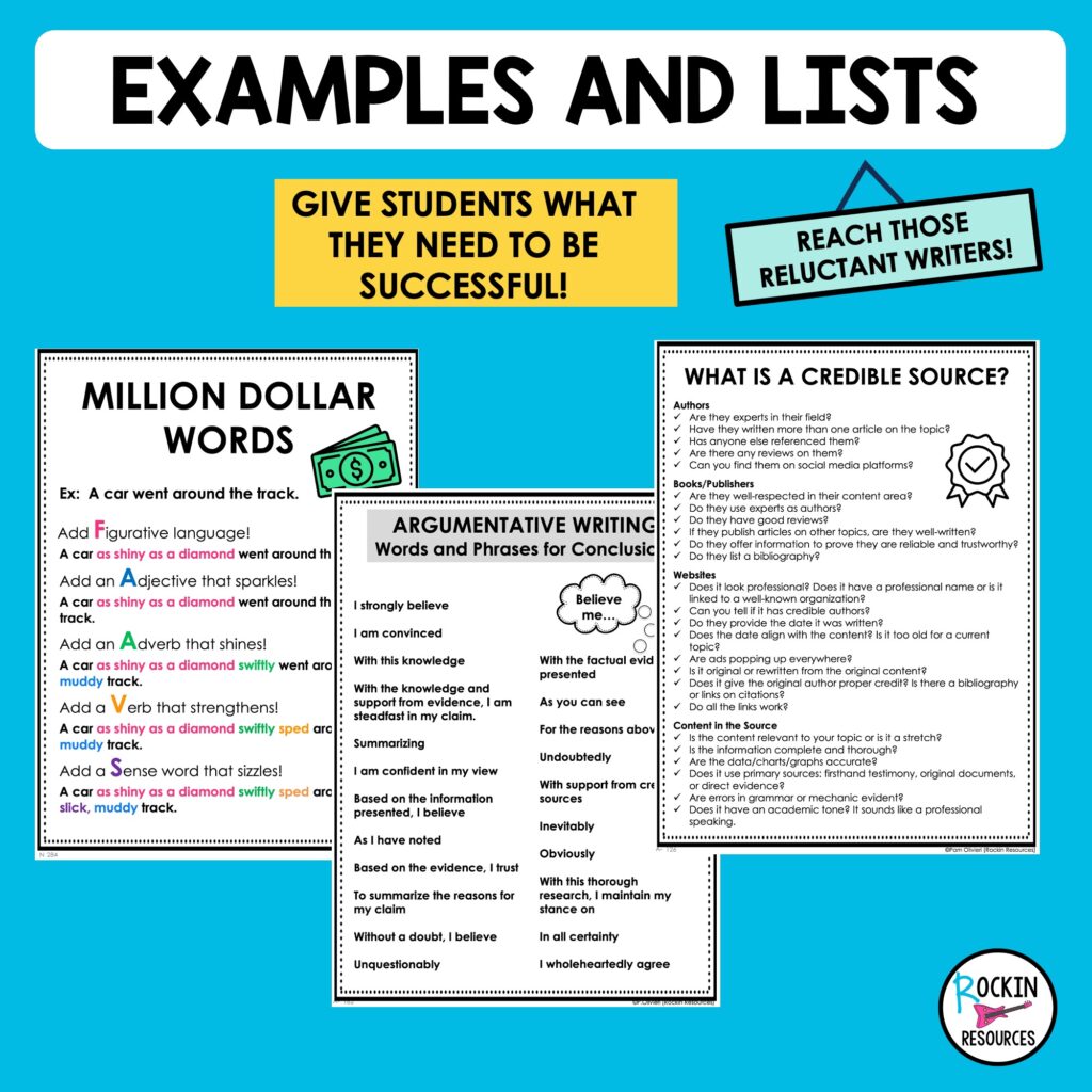 Middle School Step-by-Step Writing® Program Grades 6-8 - Rockin Resources