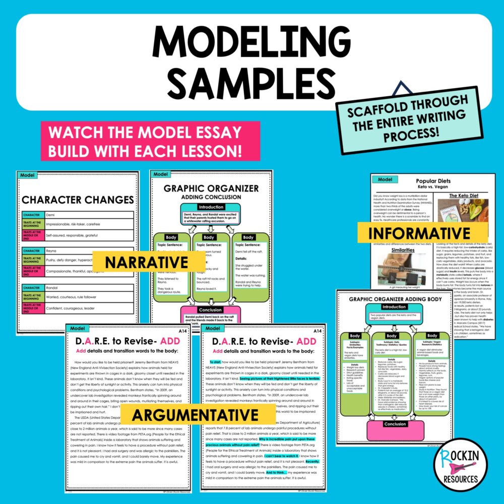 Middle School Step-by-Step Writing® Program Grades 6-8 - Rockin Resources