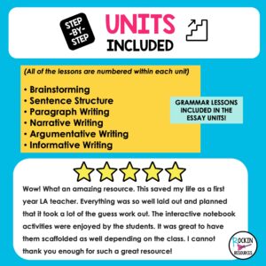 6th Grade Step-by-Step Writing® Program - Rockin Resources
