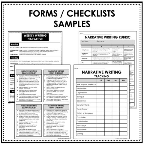 7th Grade Printable Narrative Writing Unit - Rockin Resources