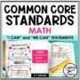 2nd Grade Common Core Standards "I can" and "We can" Statements - Math ...
