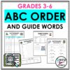 ABC Order, Alphabetical Order Worksheets, Task Cards, Dictionary, Guide ...