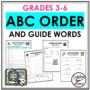 ABC Order, Alphabetical Order Worksheets, Task Cards, Dictionary, Guide ...