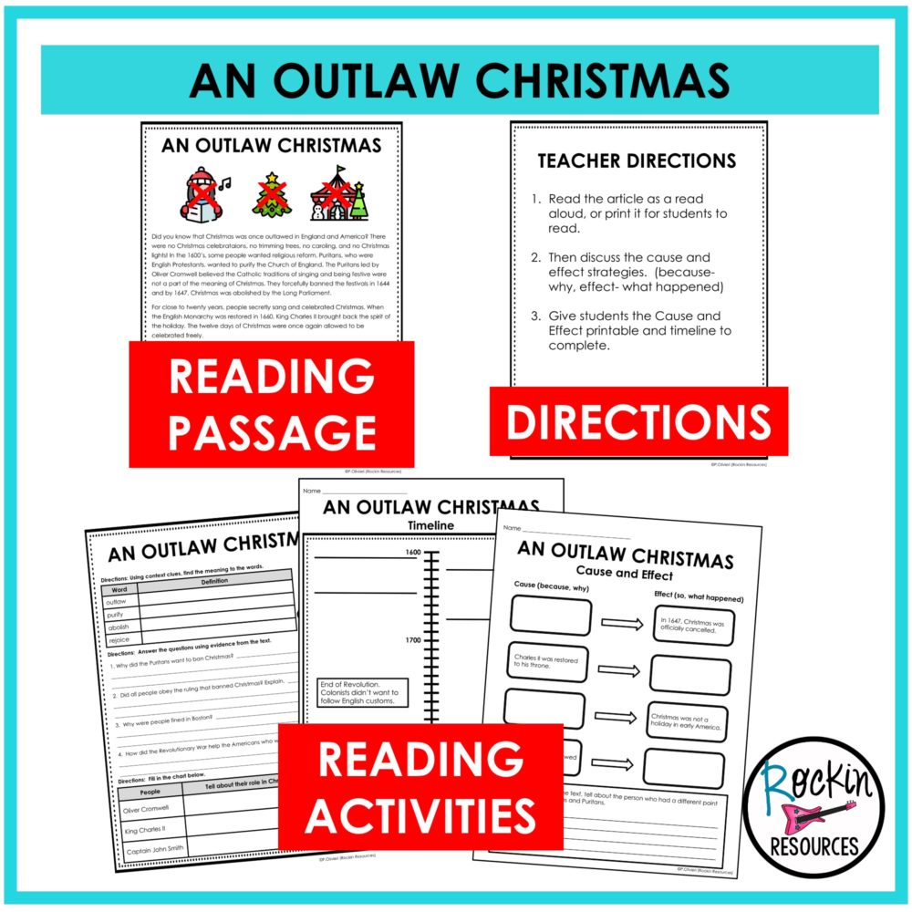 Christmas Literacy Bundle - Rockin Resources