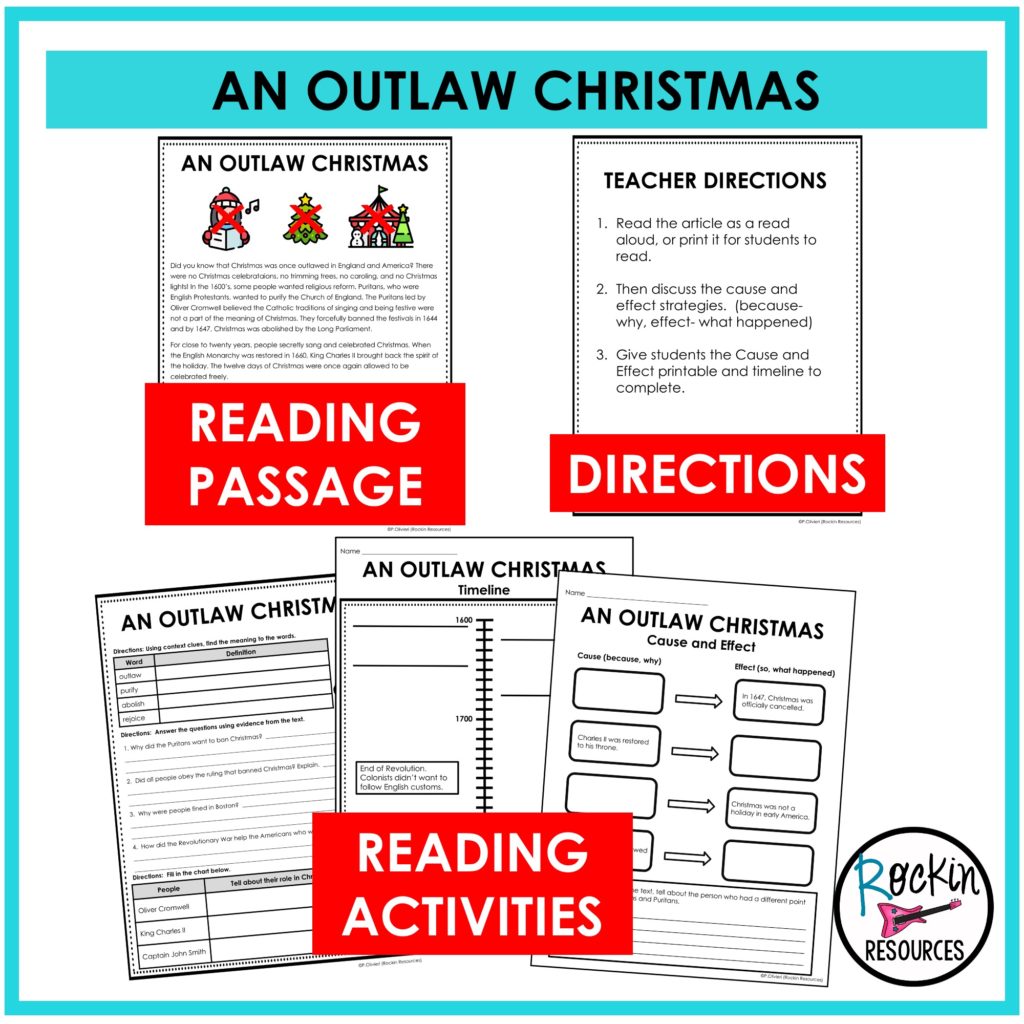 Christmas Literacy Bundle - Rockin Resources