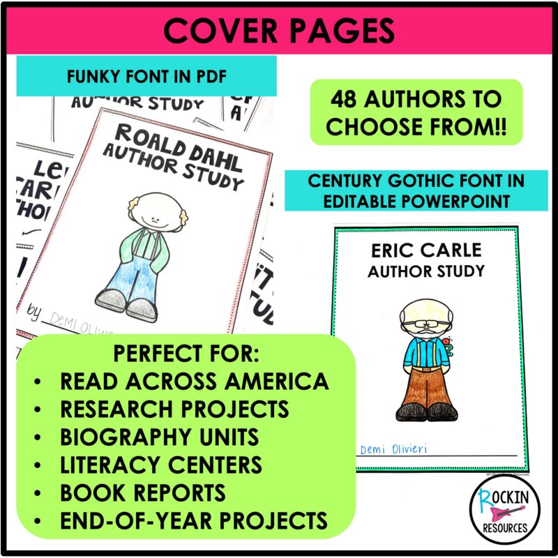 Author Study EDITABLE - Rockin Resources