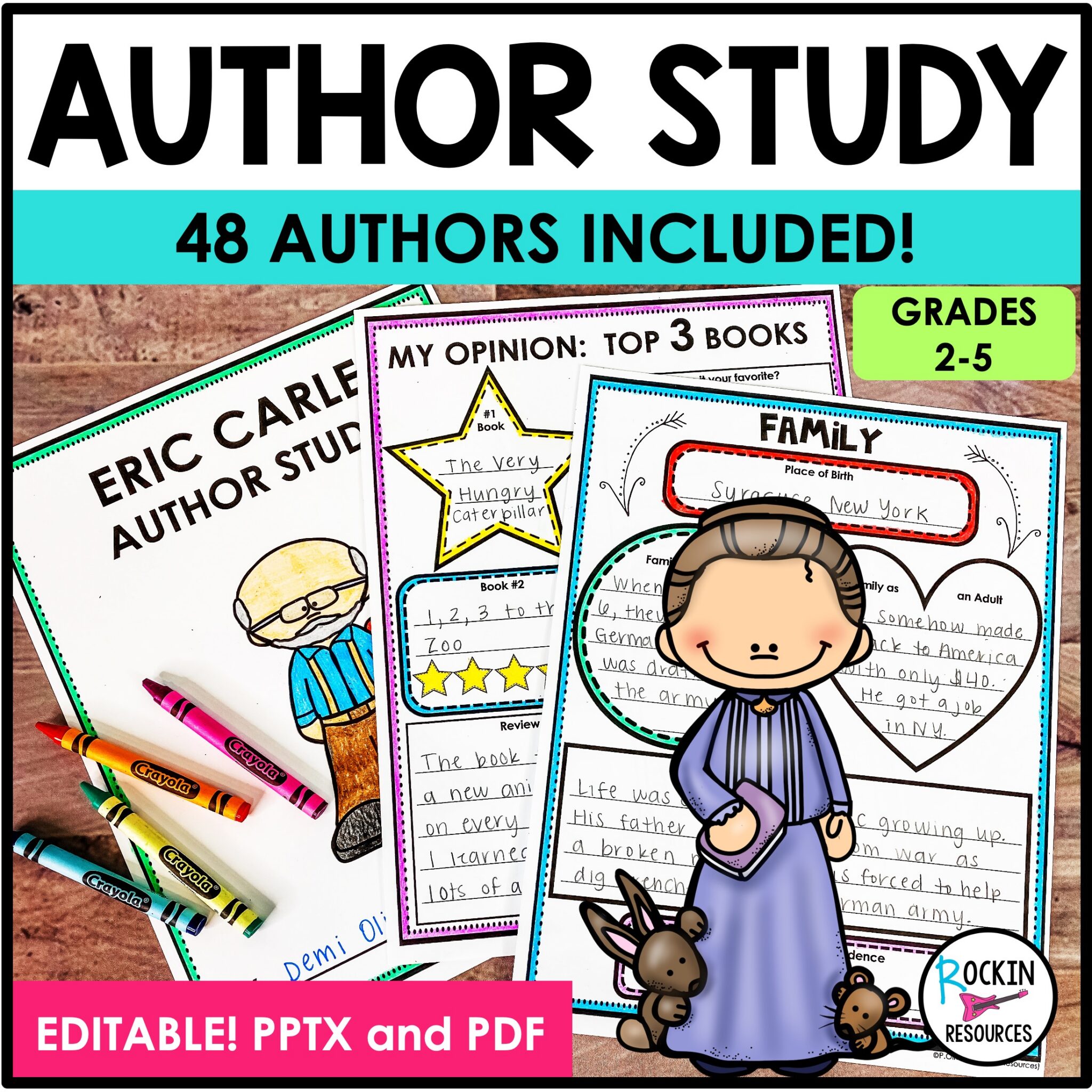 Author Study EDITABLE - Rockin Resources