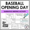 Baseball Opening Day Narrative Writing - Rockin Resources