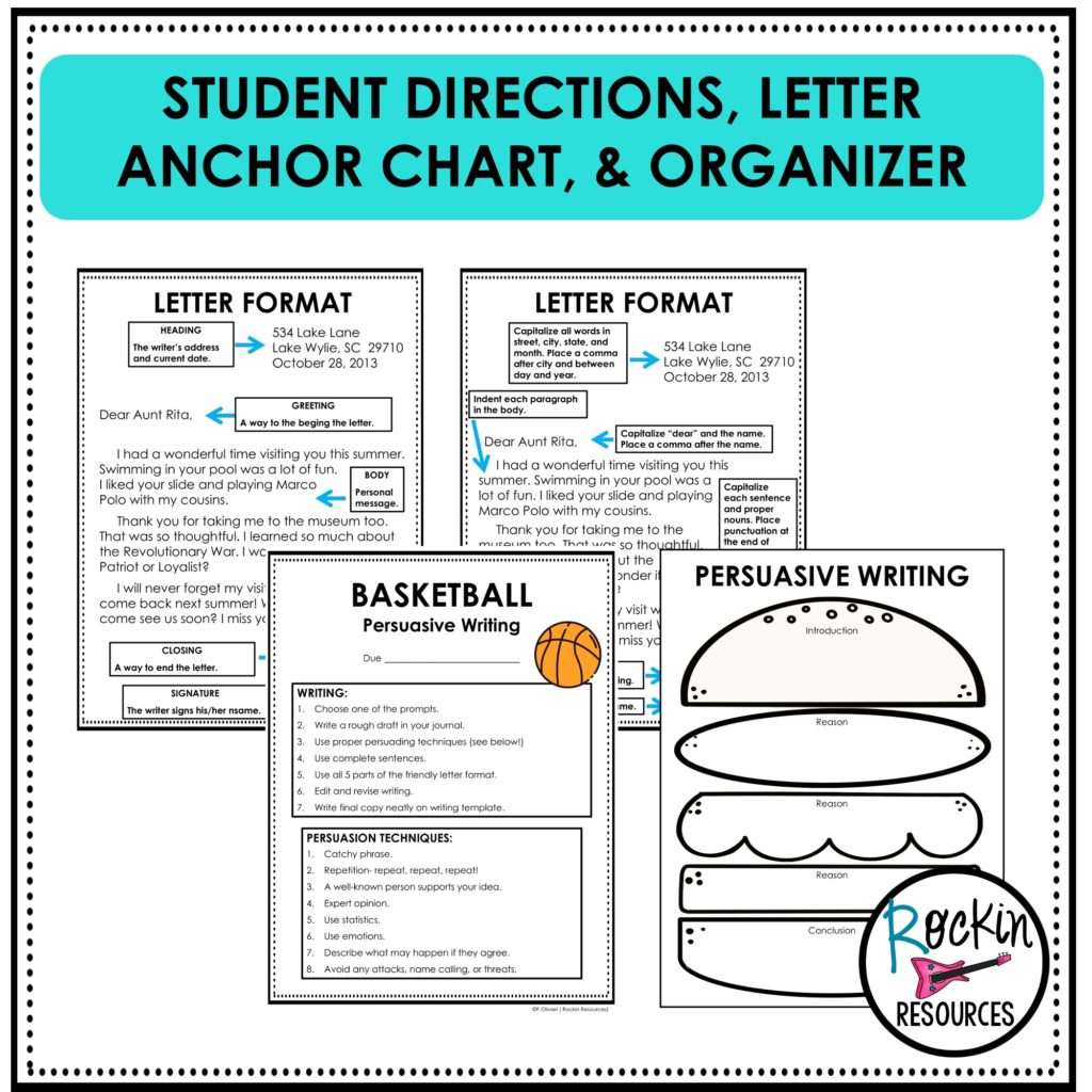 BASKETBALL Persuasive Writing - Rockin Resources
