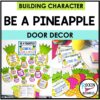Pineapple Door Decor for Character Education - Rockin Resources