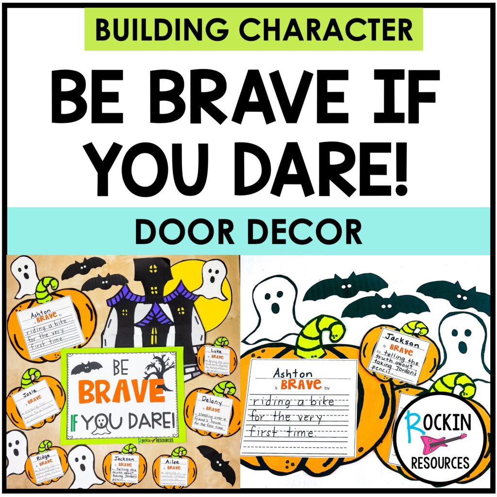 BE BRAVE October/Halloween Door Decor - Rockin Resources