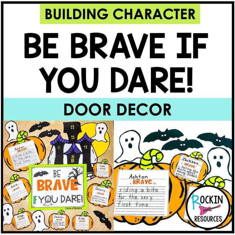 BE BRAVE October/Halloween Door Decor - Rockin Resources