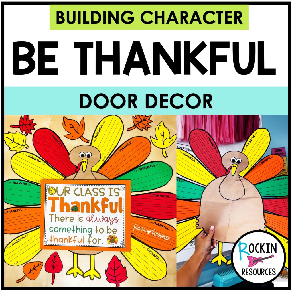 BE THANKFUL November Door Decor - Rockin Resources
