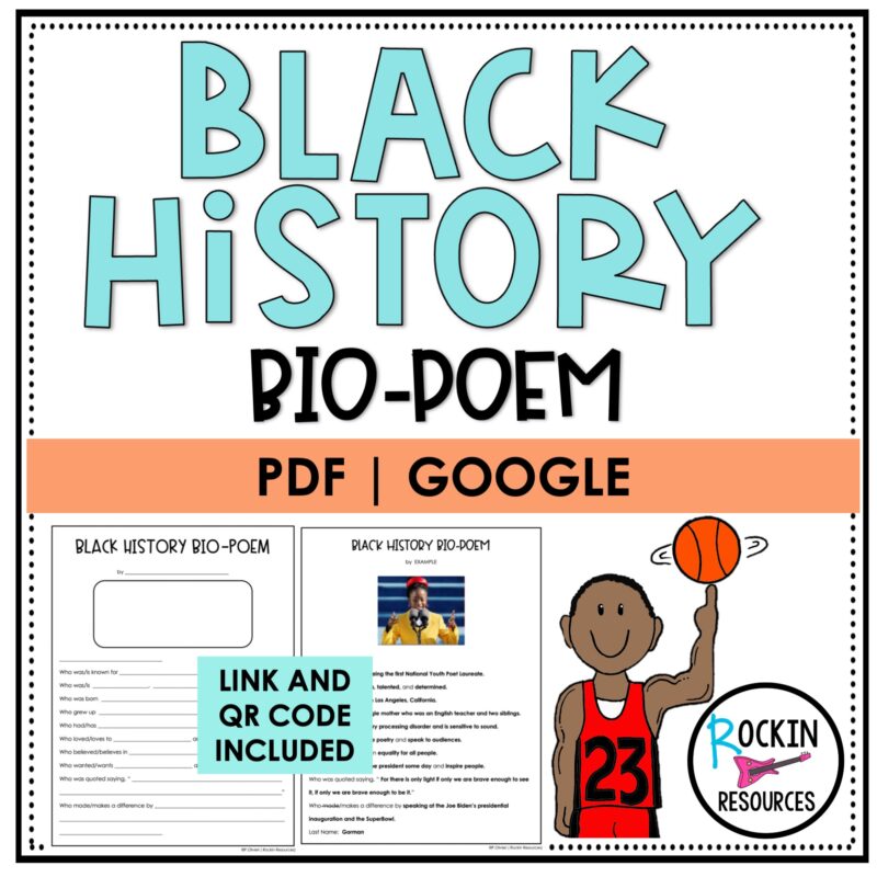 Black History Bio Poem - Rockin Resources