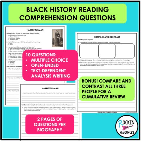 Black History Biographies and Questions - Rockin Resources