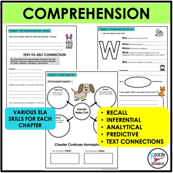 Bunnicula Novel Study Unit – Literacy & Mystery Activities - Halloween ...