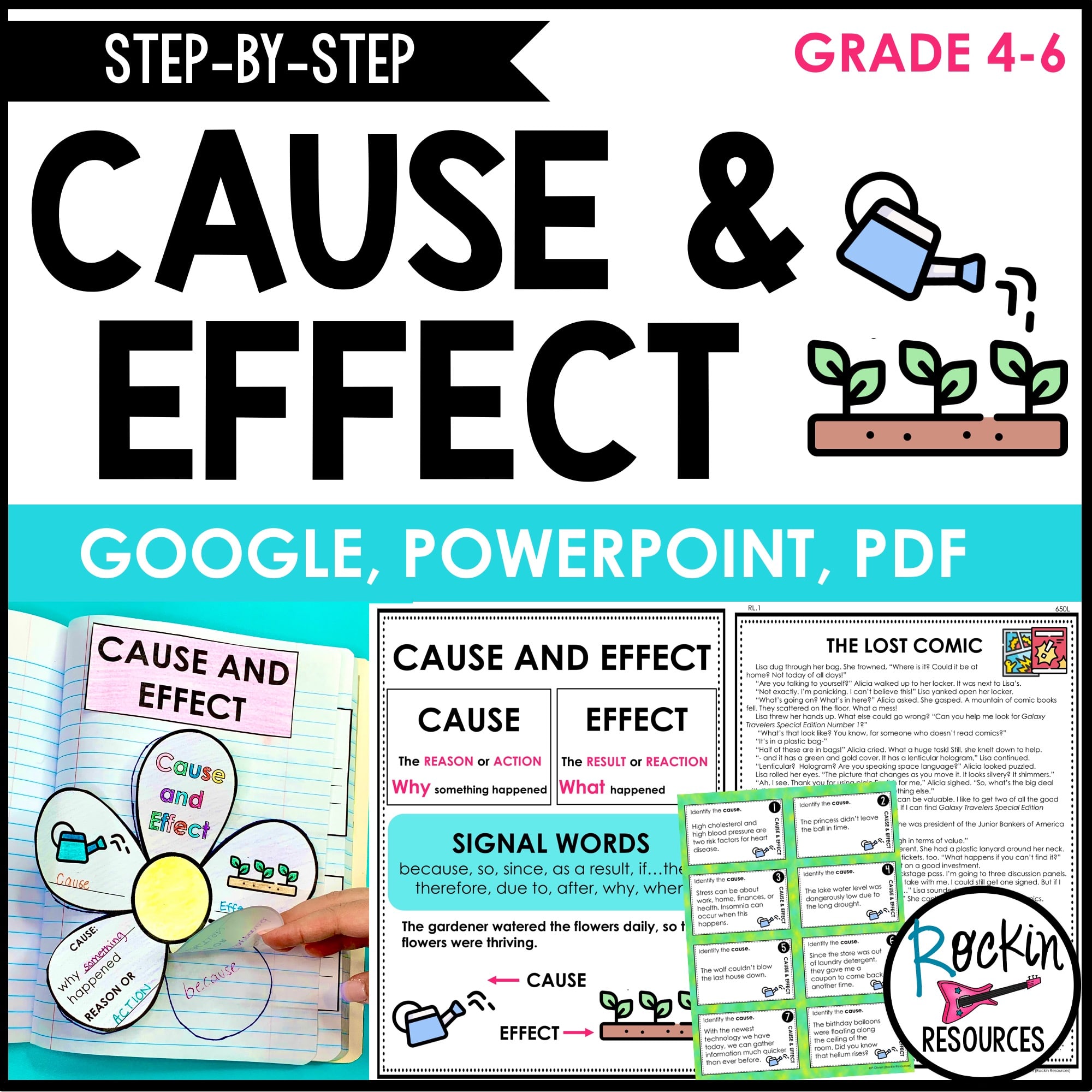 Step-by-Step Cause and Effect Unit - Rockin Resources