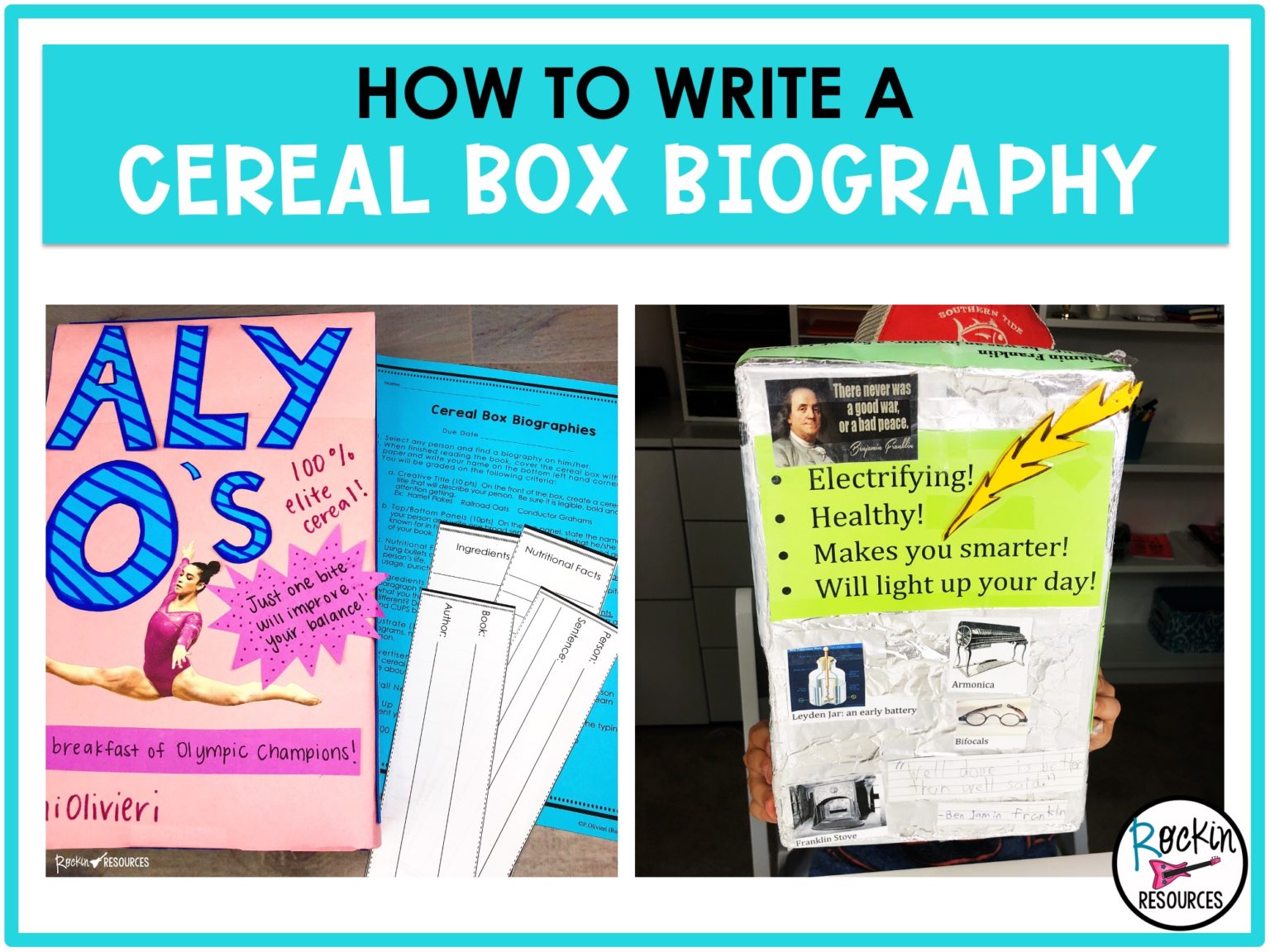 How to Write a Cereal Box Biography - Rockin Resources