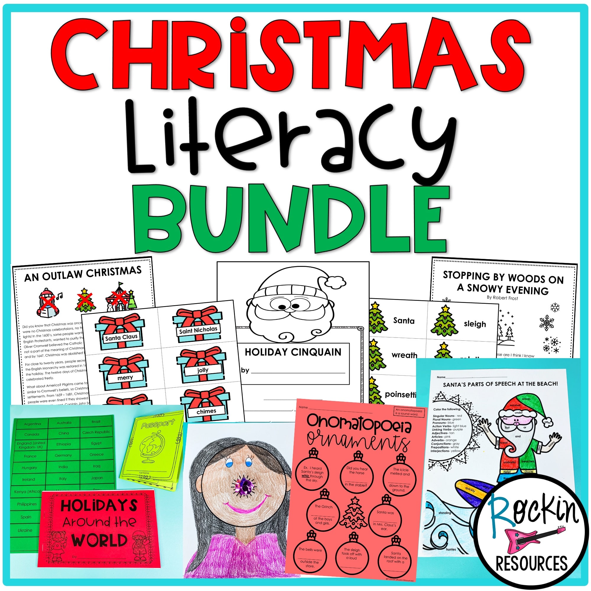 Christmas Literacy Bundle - Rockin Resources