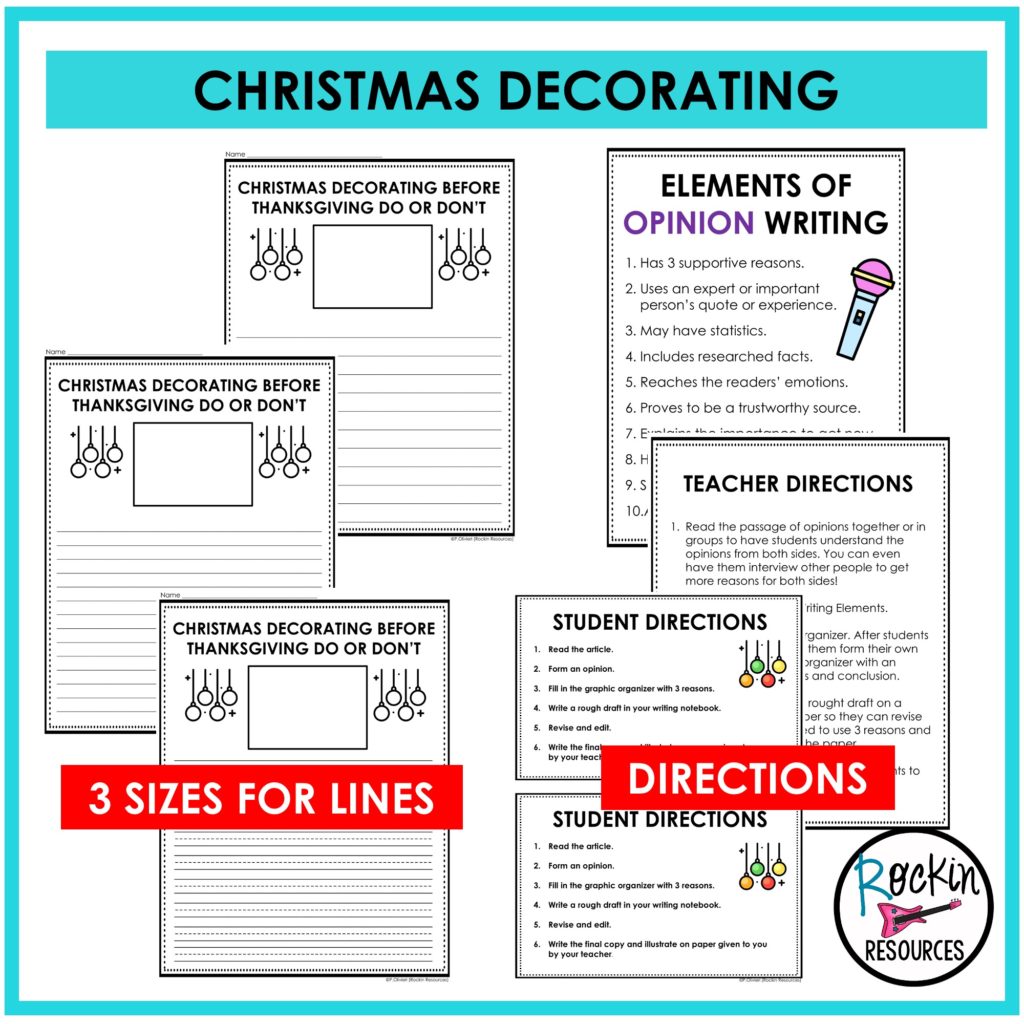 Christmas Literacy Bundle - Rockin Resources