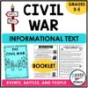 Civil War Informational Text Booklet - Rockin Resources