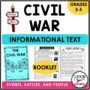Civil War Informational Text Booklet - Rockin Resources