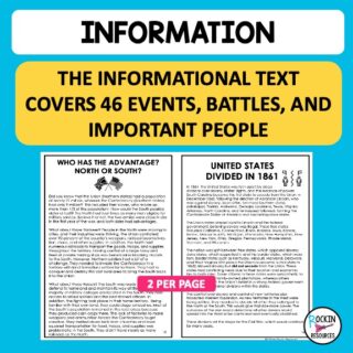 Civil War Informational Text Booklet - Rockin Resources