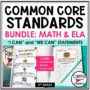 Common Core Standards "I can" and "We can" Statements 5th Grade ELA ...